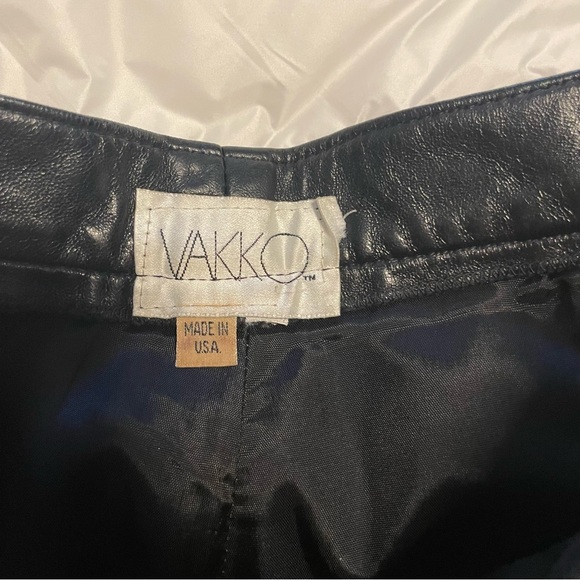 Vakko | Pants & Jumpsuits | Vintage Vakko Leather Pants | Poshmark